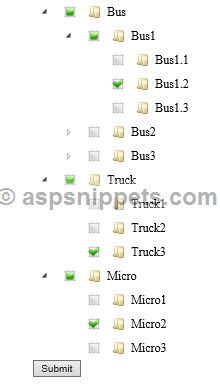 Bind Populate Multi Level JsTree TreeView From Database Using ADONet In ASPNet Core MVC