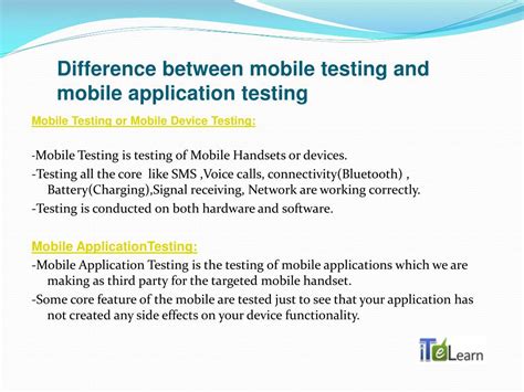 PPT Introduction To Mobile Application Testing PowerPoint Presentation ID