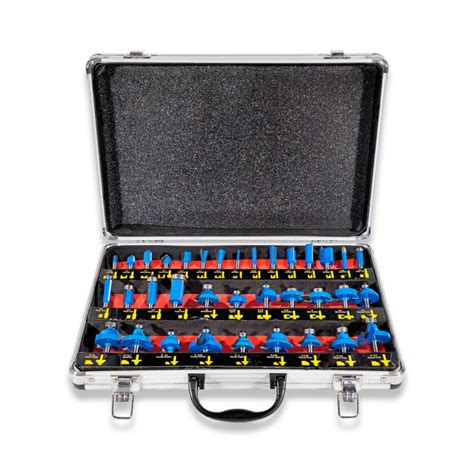 35pc Wood Router Bit Set 1 4 Shank Flush Trim Groove Round Rdg Tools