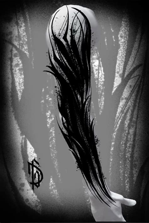 Dark Lettering Sleeve Tattoo Design Commissions Are Open Long Dark
