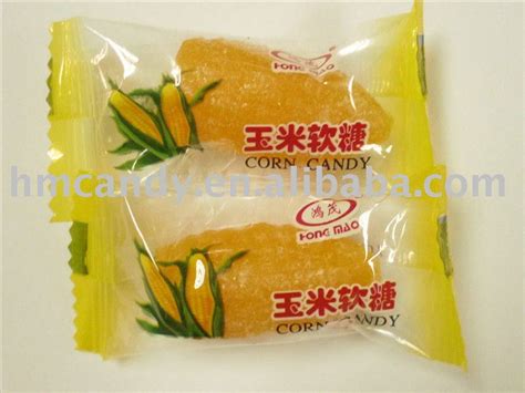 Corn Shape Sweet Soft Candychina Hongmao Price Supplier 21food