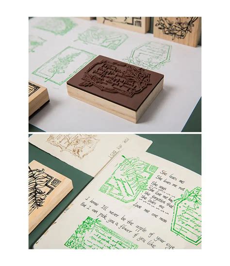 Винтажные английские стихи растений цветы фон штамп Diy деревянные и резиновые штампы для