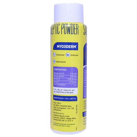 Mycoderm Powder 150 Gm Price Uses Side Effects Composition Apollo