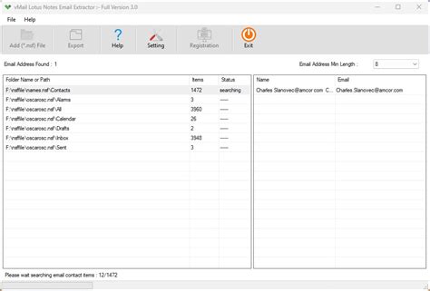Vmail Nsf Email Address Extractor Extract Lotus Notes Email Addresses Easily