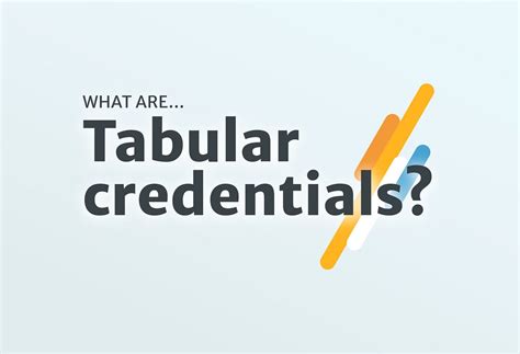 What Are Tabular Credentials By Shawn Gordon By Tabular Medium
