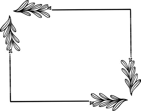 Floral Square Frame Illustration 24619452 Vector Art At Vecteezy