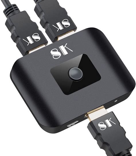Amazon Com HDMI Switch Splitter K Hz HDMI Switcher In Out Manual HDMI Hub Supports