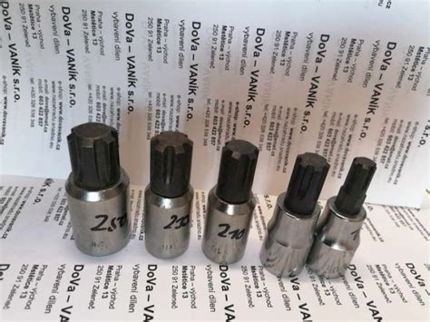 Hlavice Ribe na 1/2" golu, hlavice hranatý Torx ribe různé elikosti ...