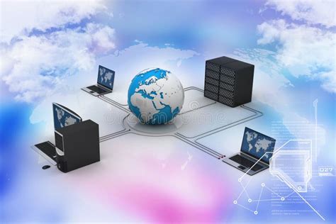 Global Computer Networking Stock Illustration Illustration Of Business 35745502