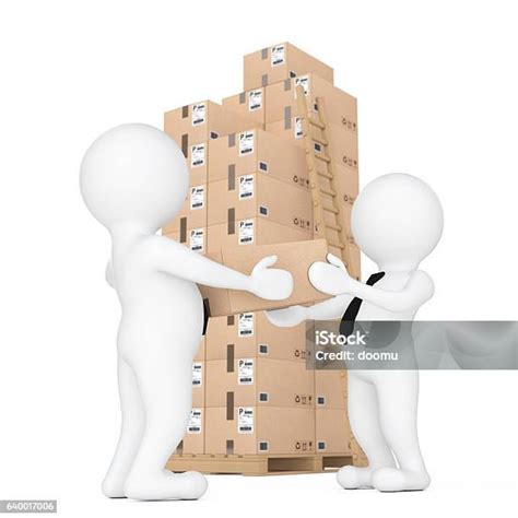 다른 사람에게 골판지 상자를 전달하는 3d 작은 사람들 고객에 대한 스톡 사진 및 기타 이미지 고객 기업 재무와 산업 남자 Istock