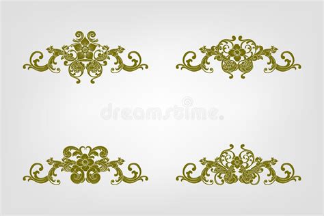 Classic Vitage Wedding Vector Ornaments Frames Separator Elements Classic Vintage Wedding