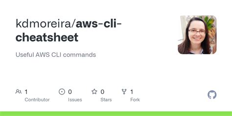 Github Kdmoreiraaws Cli Cheatsheet Useful Aws Cli Commands