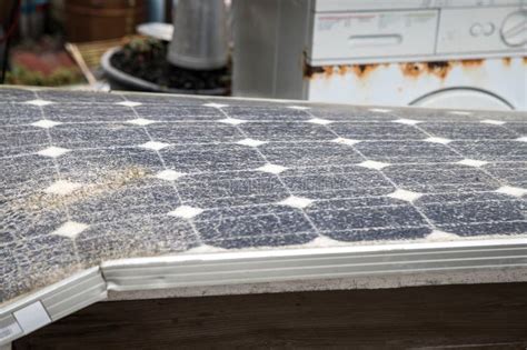 Solar Panel In Great State Of Degradation Unused And Discarded Objects