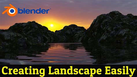 Creating Landscape And Terrain Easily Blender Tutorial YouTube
