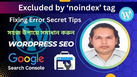 Fix Excluded By Noindex Tag Google Search Console SEO YouTube