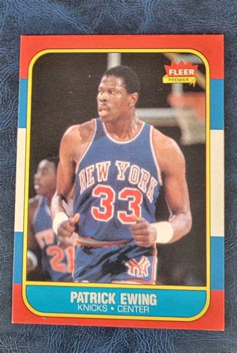 1986 87 Fleer Patrick Ewing 32 Rookie Rc Hof Ebay