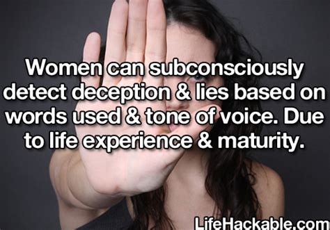 women can subconsciously detect deception and lies pictures photos