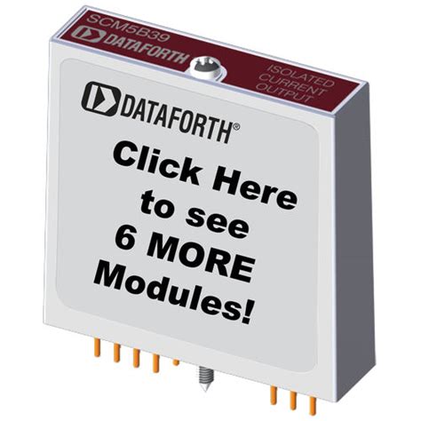 Voltage Output Module Scm5b49 Series Dataforth Corporation Analog