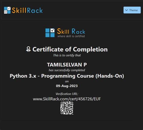 Tamilselvan P On Linkedin Tamilselvan Python Skillrack First Happy Mkce