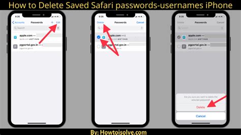 How To Delete Saved Password From Safari App On Iphone Ipad Mac