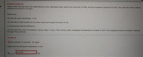 Solved How Do I Find The Net Power For This Problem I Asked Chegg Com