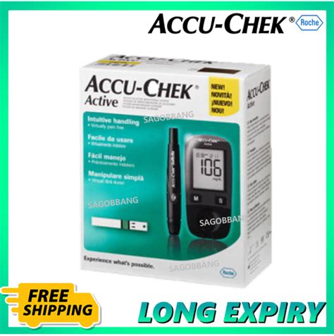 Accu Chek Active Glucose Meter Basic Set Exp Latest Lazada Singapore