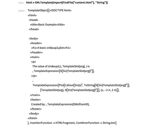 テンプレートを使ってwebページを作成する—wolfram Documentation