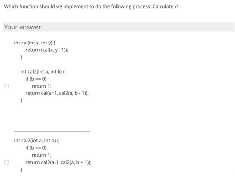 Solved Which Function Should We Implement To Do The Chegg Com