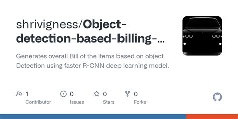 Github Shrivigness Object Detection Based Billing System Generates