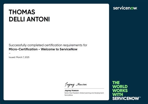 Servicenow Itsm Automation Digitaltransformation Learningjourney… Thomas Delli Antoni