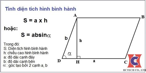 Cách Tính Diện Tích Hình Bình Hành Và Chu Vi Chính Xác Nhất