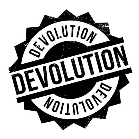 Devolution Rubber Stamp Stock Illustration Illustration Of Icon 84515475