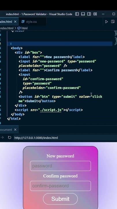 How To Make Password Validation Youtube