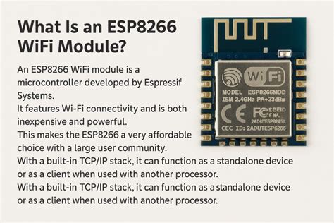 ESP WiFi Module Guide Features Specs Uses