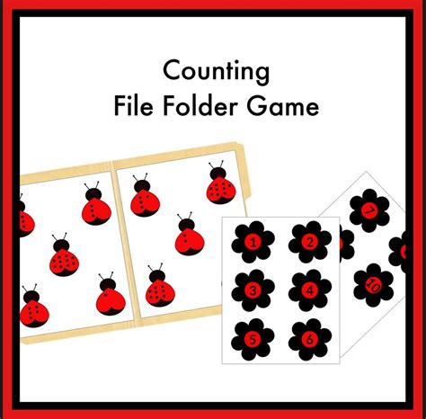 counting file folder game educational resource learning activity