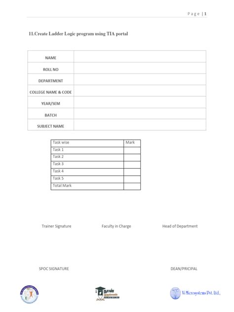 11create Ladder Logic Program Using Tia Portal Pdf Personal