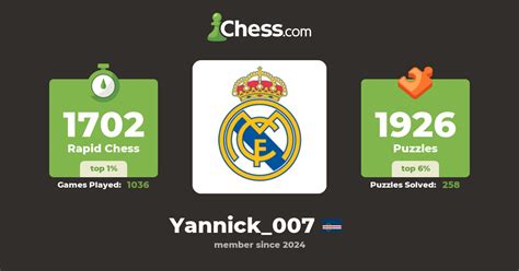 Yannick 007 Chess Profile