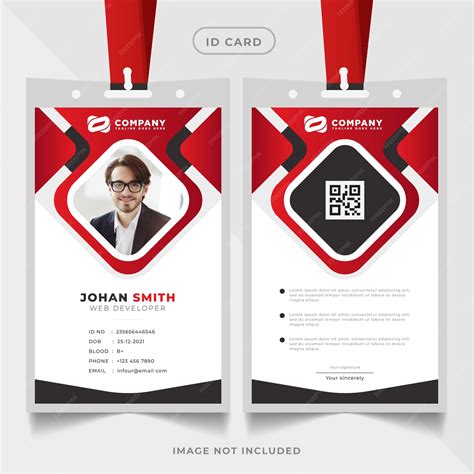 Company Id Card Design Template