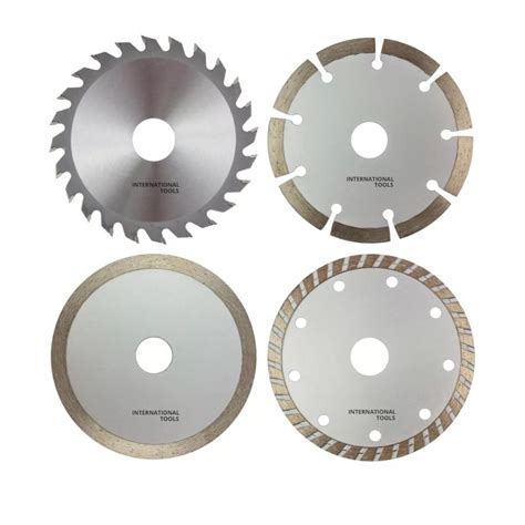 Kit 4 Discos Corte Diamantado Turbo Segmentado Contínuo Liso