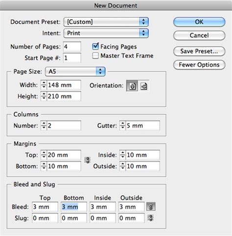 how to make an a5 print ready leaflet indesign cs5