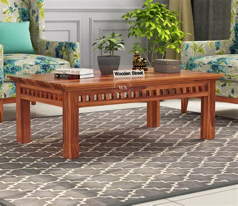 Buy Adolph Coffee Table Honey Finish At 34 Off Online Wooden Street