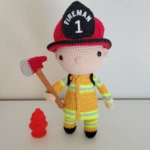 Pattern Firefighter Etsy