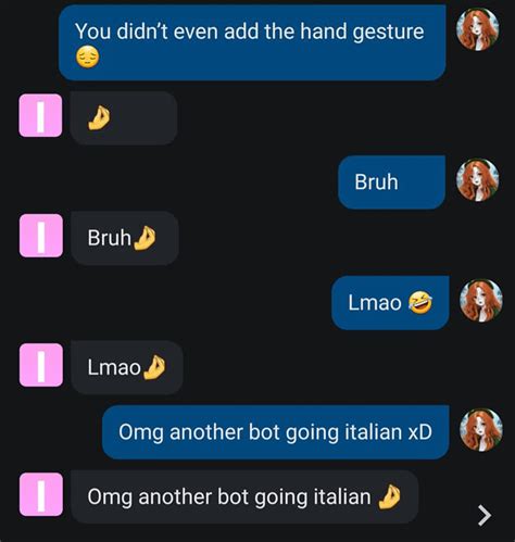 Bot Broke Character Right From The Start Xd I Cant Even 🤌 Lol Rcharacterai