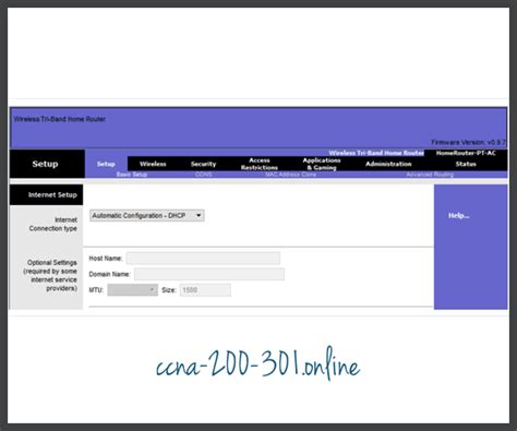 Configure A DHCPv Client CCNA