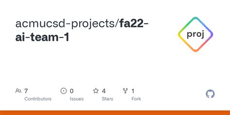 GitHub Acmucsd Projects Fa22 Ai Team 1