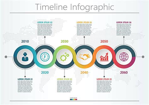 Infographic Icons For Abstract Background Business Data Visualization