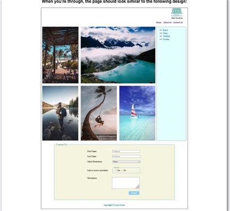Solved Use HTML And CSS To Create A Web Page With Following Chegg Com
