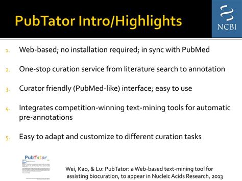 Ppt Ecuration Speed Curating With Pubtator Powerpoint Presentation