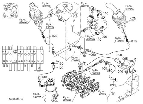 Kubota U17 5 E00400 Oil Piping Return Parts And Diagram