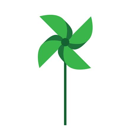 Paper Windmill Icon Vector Vector Art At Vecteezy